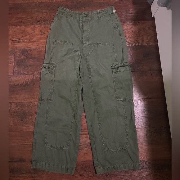 Jeans | Green Cargo Pants From Target Size Waist 6 Color Green | Poshmark